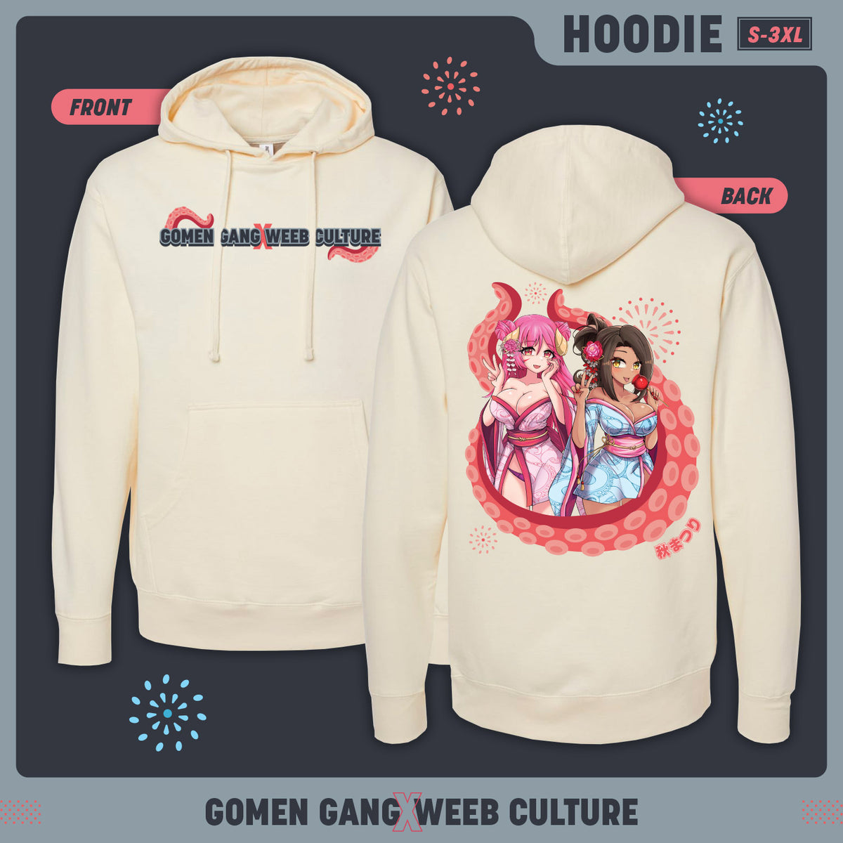 [Gomen Gang X Weeb Culture] Homura & Ruby Hoodie