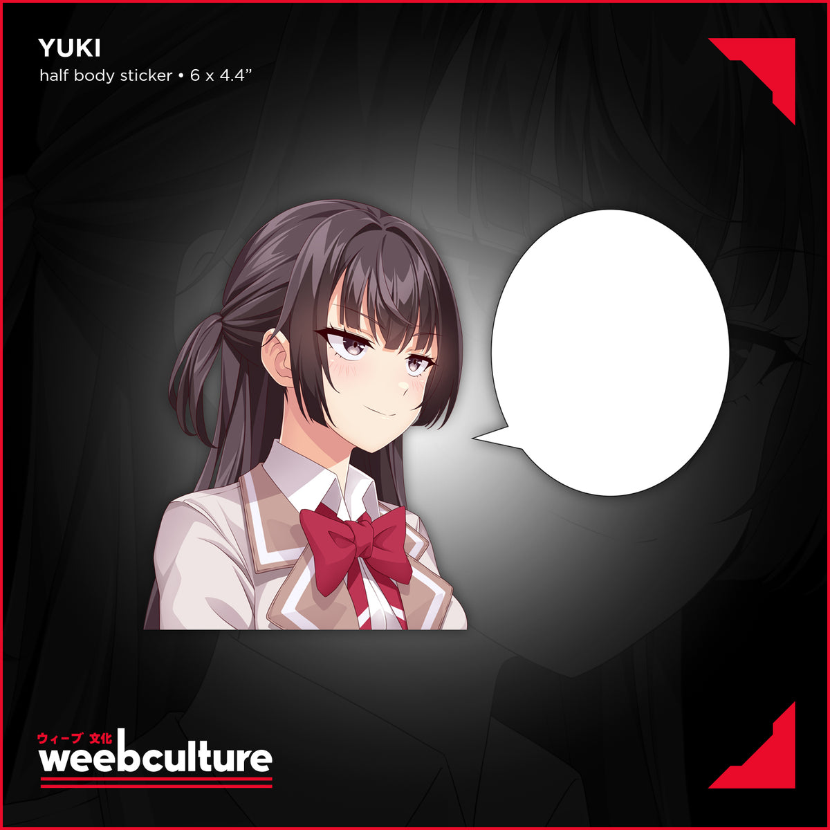 Yuki Sticker – Weeb Culture