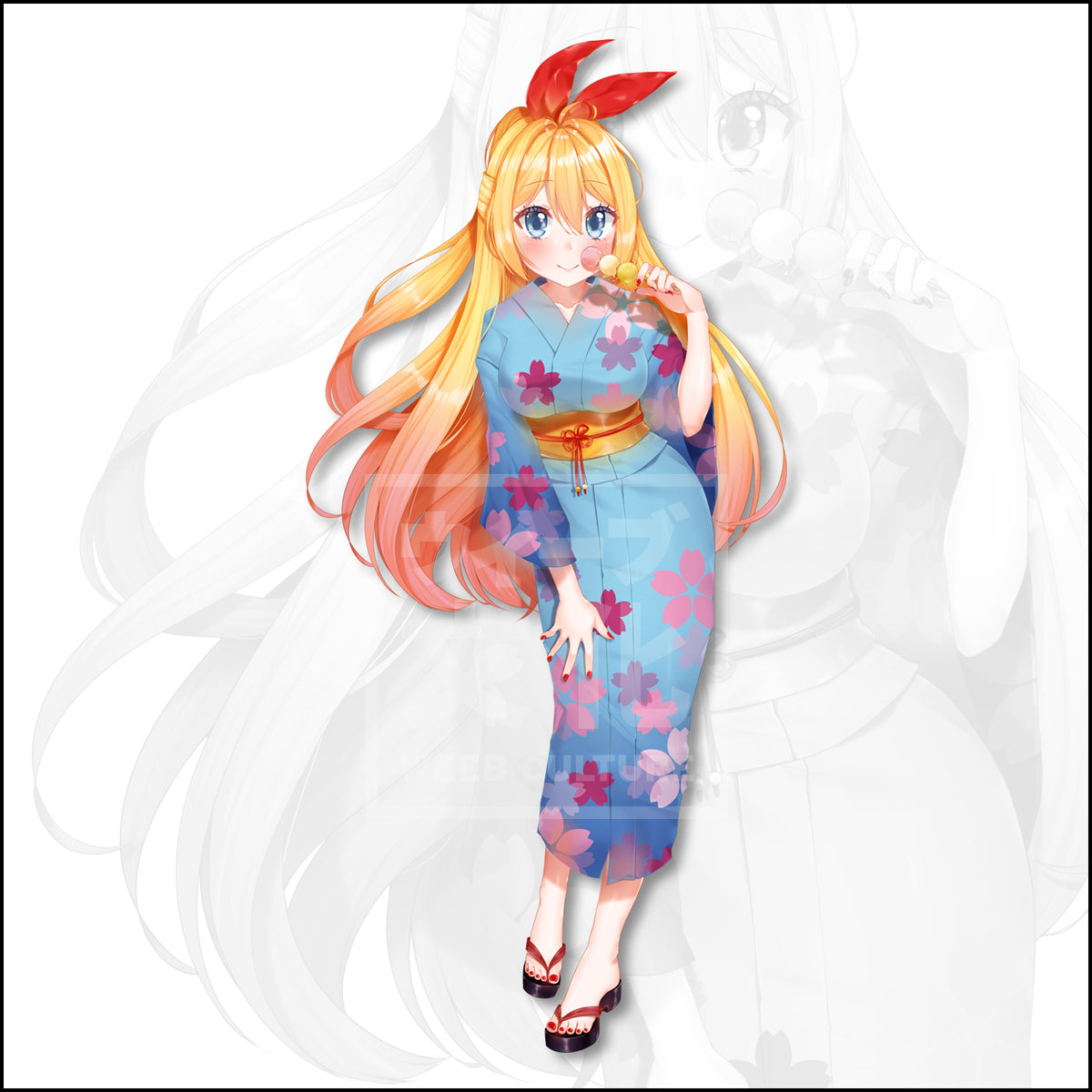 Kimono Chitoge Sticker – Weeb Culture