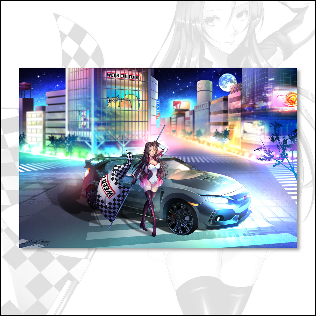 [OC] Ruby in Shibuya Night Lights – Weeb Culture