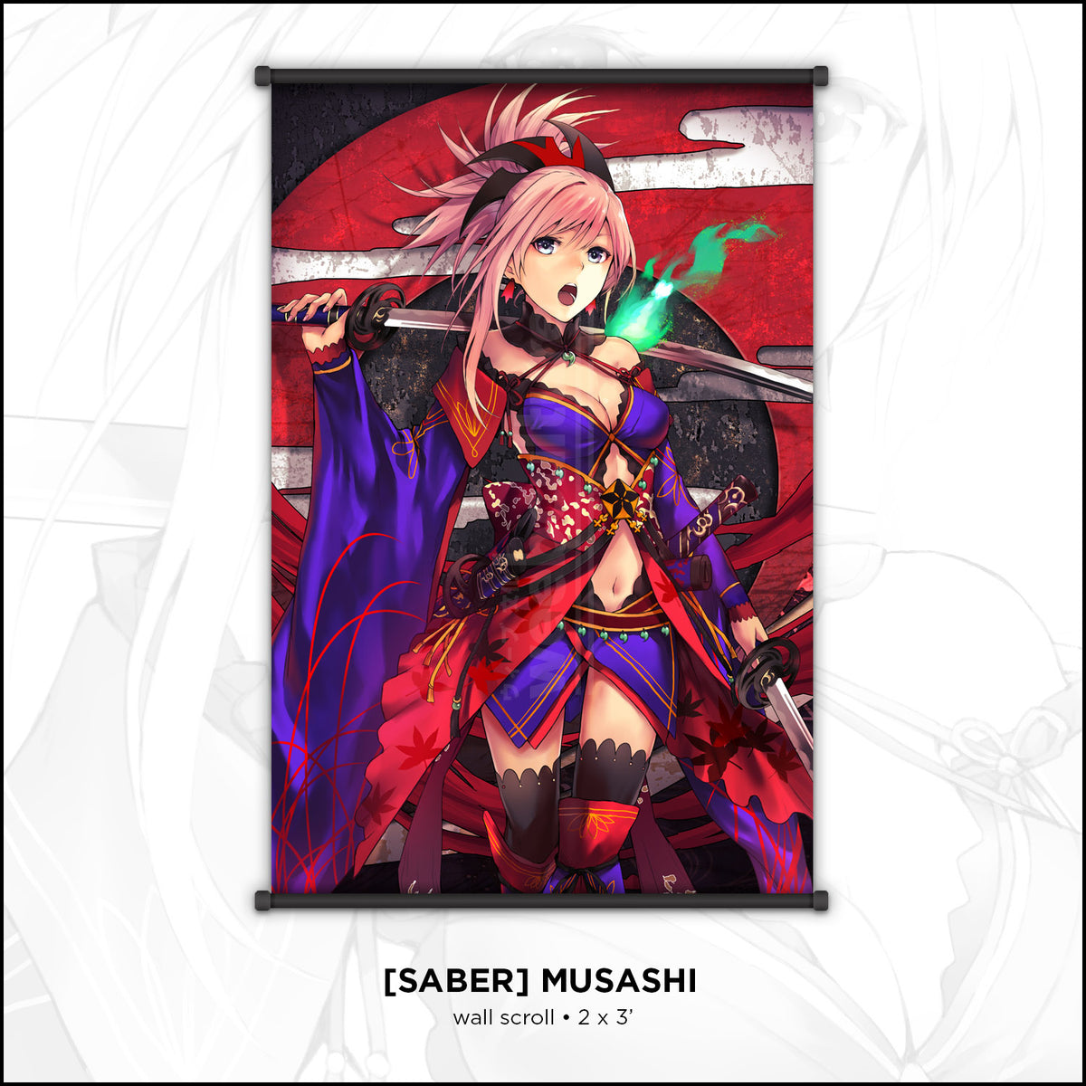 [Saber] Musashi Wall Scroll – Weeb Culture